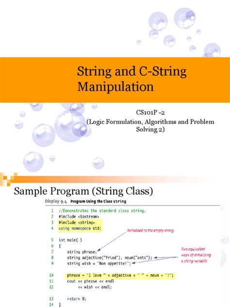 6 string and c string manipulation download free pdf string computer science parameter