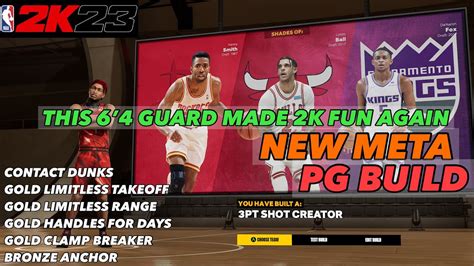 NEW 6 4 DEMIGOD PG WITH ANCHOR WILL BE THE NEW META ON NBA 2K23 88