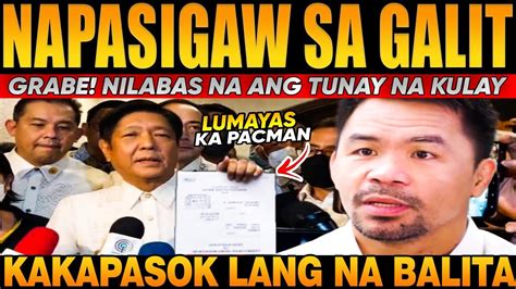 KAKAPASOK LANG Grabe Ang Nangyari Kay PACQUlAO UMAMIN Sa UTOS Ni PBBM