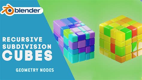 3D Recursive Subdivision CUBE Thingy Finished Projects Blender