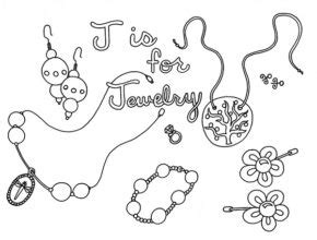Free Coloring Pages Of Jewelry Coloring Book