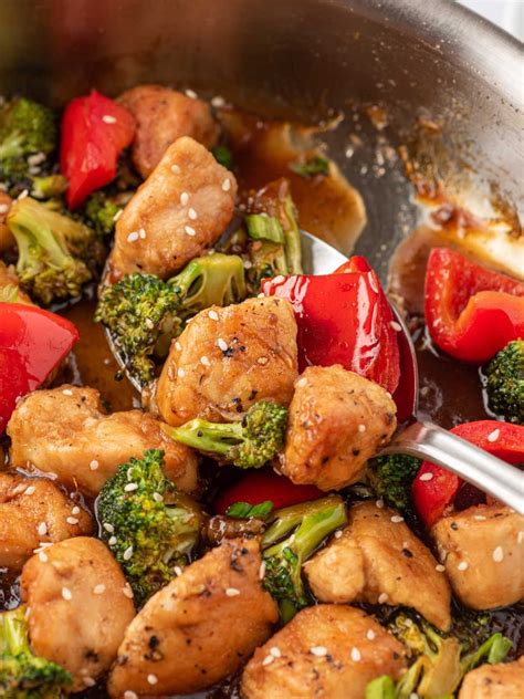 Easy Chicken Teriyaki Stir Fry Recipe Cookin With Mima