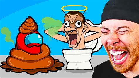 Funny Animations That Will Make You Laugh Among Us Skibidi Toilet