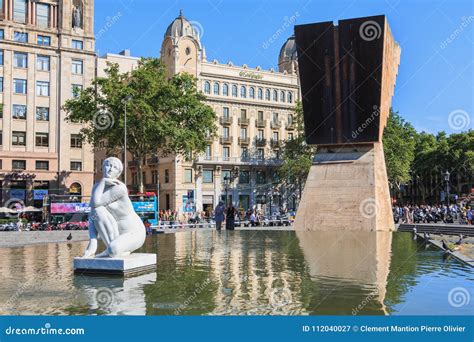 Sculpture Of A Naked Woman Bathing Named La Deessa Editorial