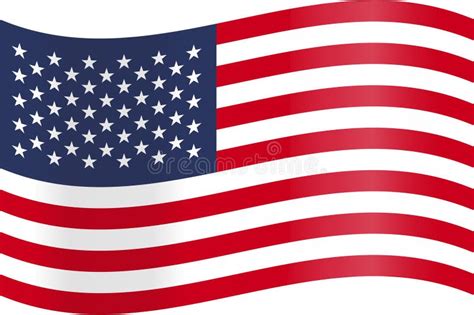 A Flag Of The United States Of America In Vector Form Stock Vector