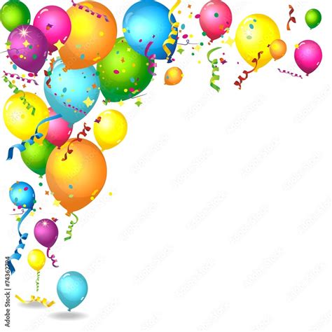 Hintergrund Mit Luftballons Stock Vector Adobe Stock