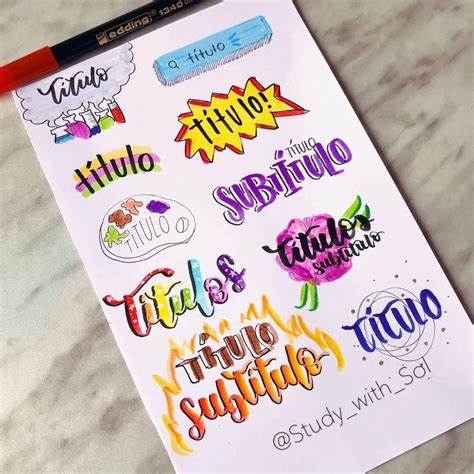 Titles Titulos Bonitos Para Apuntes Tutorial De Letras Estilos De
