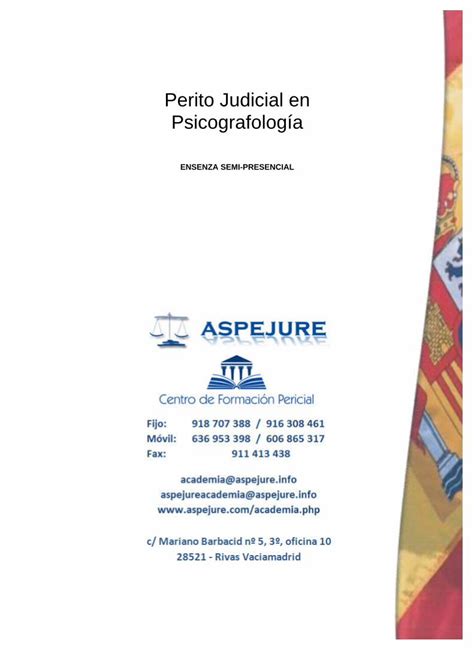PDF Perito Judicial en Psicografología ASPEJURE DOKUMEN TIPS