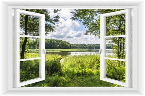 FOTOTAPETA OKNO 3D LAS DRZEWA DROGA WIDOK 150x100 123 Cena Opinie