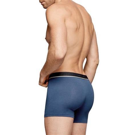 Pack De 2 Boxers Coton Homme Essentials Bleu Par Impetus