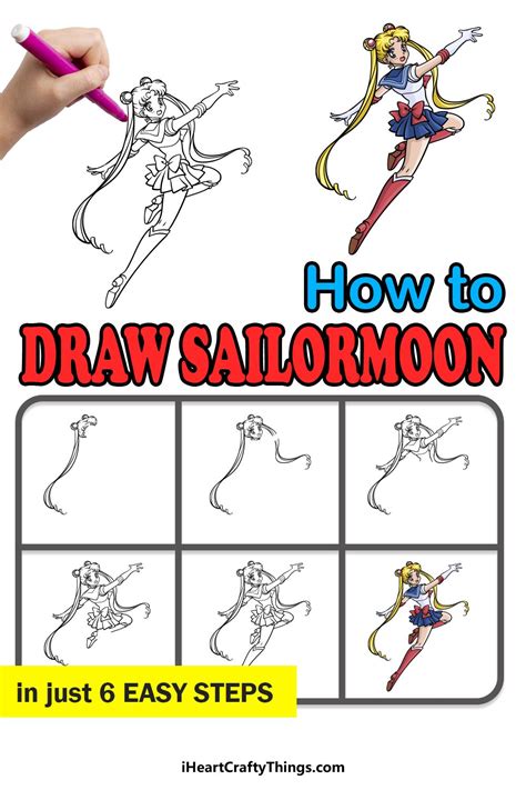 How To Draw Sailor Moon A Step By Step Guide Art Therapy Projects