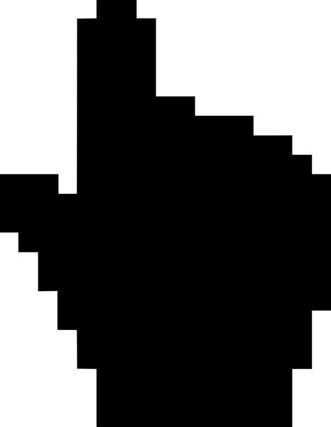 Svg Pixel Cursor Finger Hand Free Svg Image Icon Svg Silh