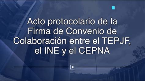Acto Protocolario De La Firma Del Convenio De Colaboraci N Entre El