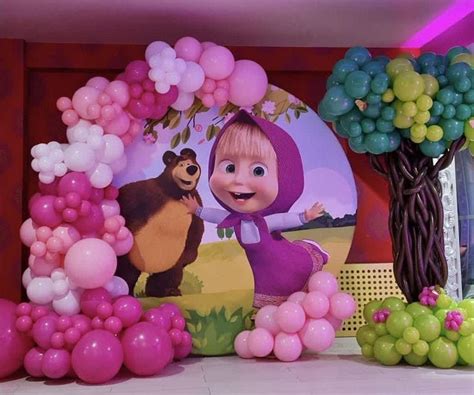Masha Bear Birthday Party Theme Managed By Flambe Events