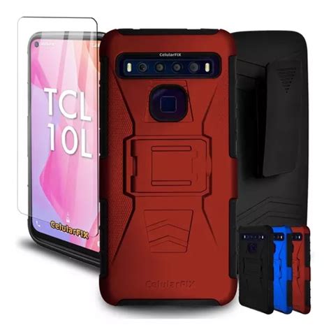 Funda Protector P Tcl L Uso Rudo Clip C Mica Cristal Meses Sin