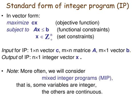 ppt integer programming powerpoint presentation free download id 410329
