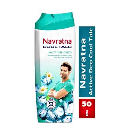 Navratna COOL TALC Active Deo Powder 50g Martizo