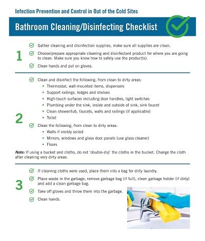 35 Free Printable Bathroom Cleaning Checklist Templates Template