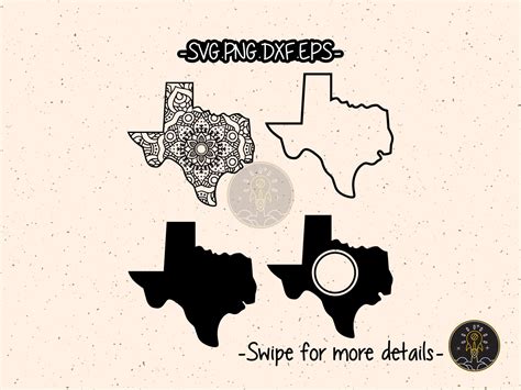 Texas State Map SVG Cut File Cricut Clipart Etsy UK