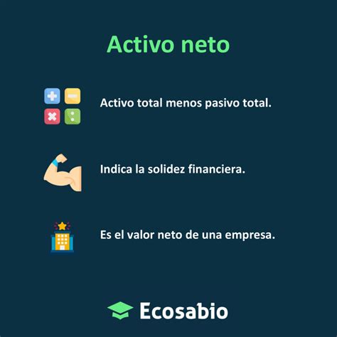Qué es Activo neto Definición y concepto Ecosabio
