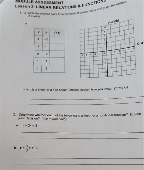 math 10c general relations module assessment lesson 2 linear course hero