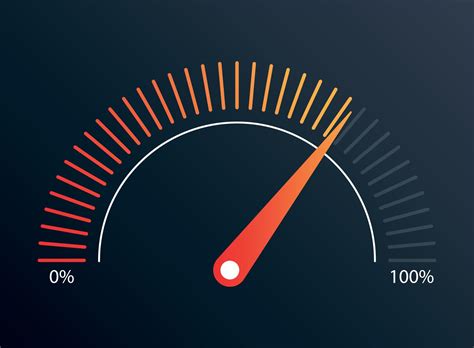 Customer Satisfaction Meter Icon In Flat Style Gauge Level Vector