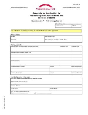 SE Migrationsverket 105031W A 2020 2024 Fill And Sign Printable