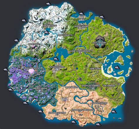 Where To Find Loot Sharks In Fortnite All Possible Spawn Locations