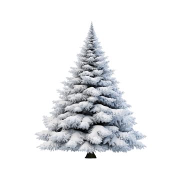 Representaci N D De Un Rbol De Navidad Lleno De Nieve Png Dibujos