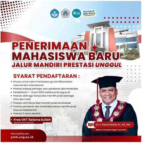 Informasi Penerimaan Mahasiswa Baru Melalui Jalur Mandiri Prestasi Unggul