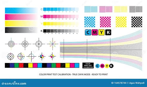 Color Print Test Page Colour Palette To CMYK Process Color Color