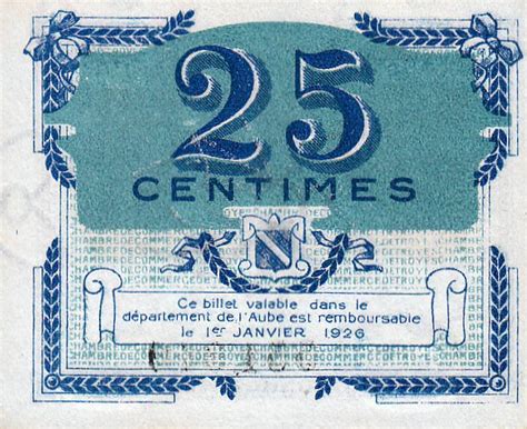 Billets du XXème siècle Les billets des Chambres de Commerce