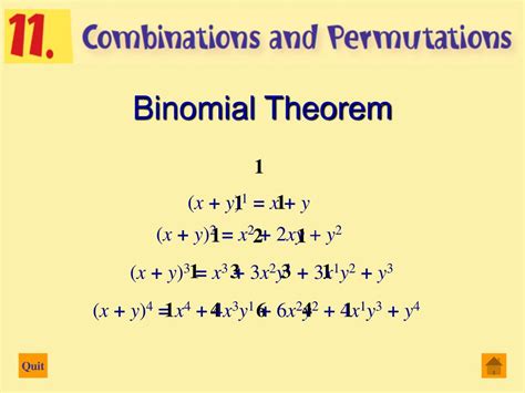ppt permutations combinations pascal s triangle binomial theorem powerpoint presentation id