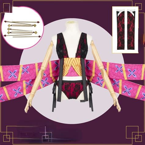 Anime Demon Slayer Daki Cosplay Costume Cosplay Costume Anime Demon Slayer Sexy Uniform Girls