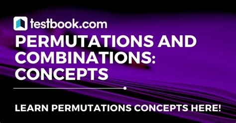 permutations and combinations learn definitions formula example