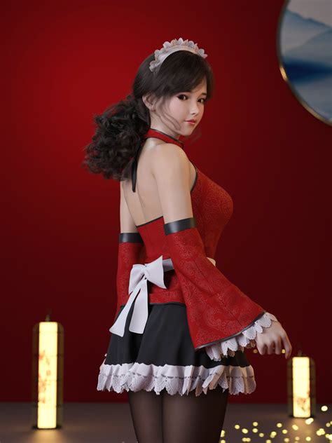 DForce MKTG Summer Maid Outfit For Genesis 8 1 And 9 Daz 3D