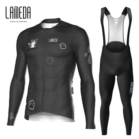Lameda Men Cycling Suits Spring Autumn Thin Cycling Pants With Sponge