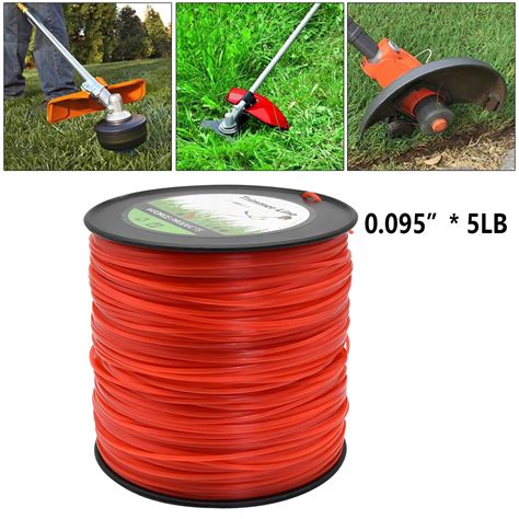 Max Motosports 1PC 5lb 095 2 4mm Red Square Commercial String Trimmer