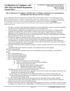 Fillable Online Pha Annual Plan Draft Table Of Contents Fax