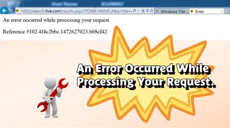 Fixed An Error Occurred While Processing Your Request