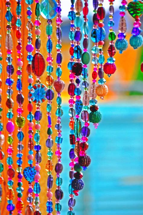 Beaded Curtain Hanging Beads Bohemian Curtain Boho Doorway Etsy Israel