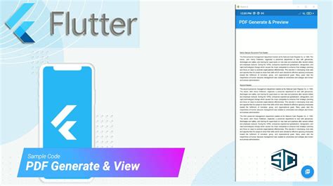 Flutter PDF Generate View By Sample Code Flutter Tutorial Flutter