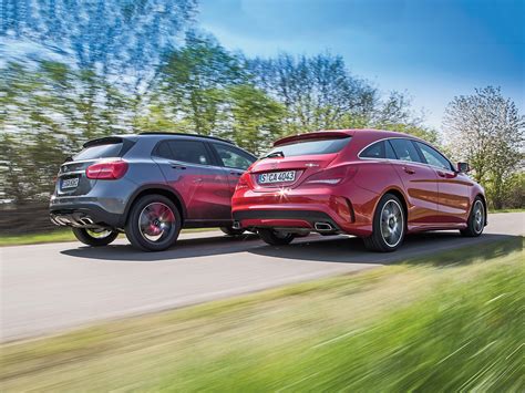 Mercedes GLA 250 Vs CLA 250 Shooting Brake Autozeitung De