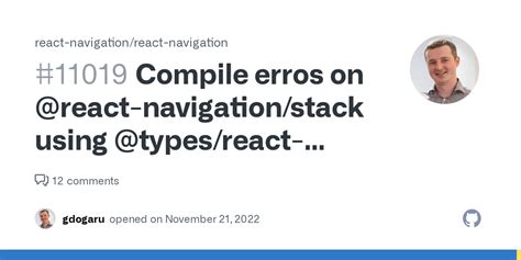 Compile Erros On React Navigation Stack Using Types React Native 0 70