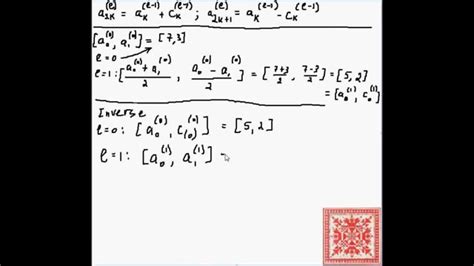 simple haar wavelets part 07 in place fast inverse haar wavelet transform youtube