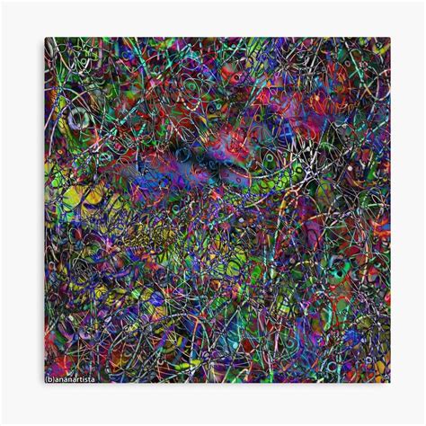 An Abstract Painting With Lots Of Different Colors