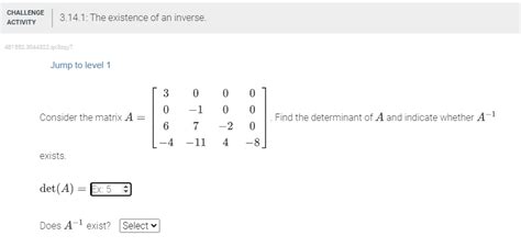 solved jump to level 1 consider the matrix