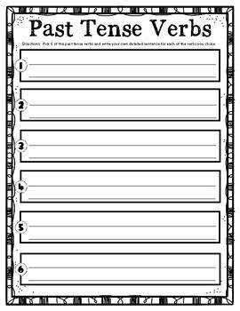 Irregular Past Tense Verb Word Searches TPT