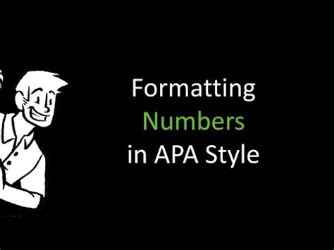 WRITING NUMBERS IN APA FORMAT Birdtarabar Blog