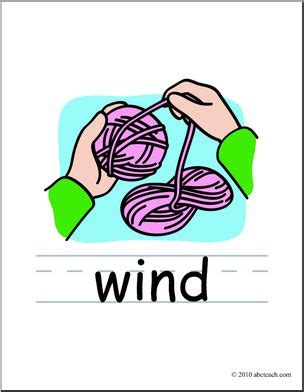 Clip Art Basic Words Wick B W Poster Abcteach